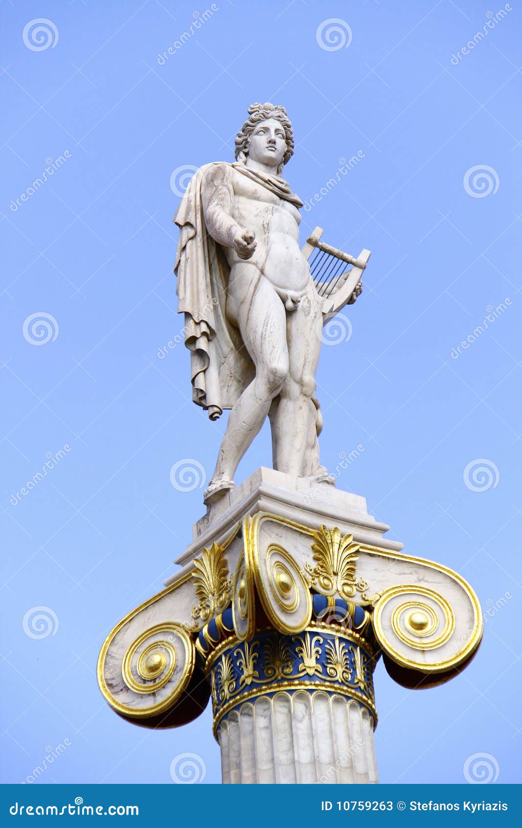 Apollo stock image. Image of robe, ionic, wisdom, ancient - 10759263