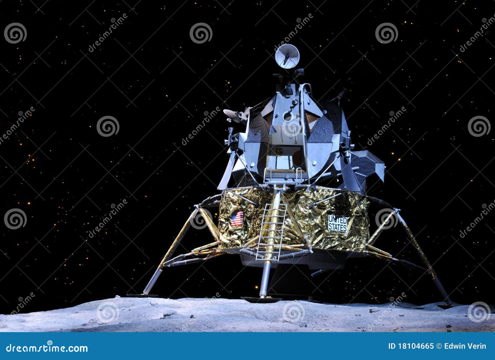 Apollo 17 Lunar Module editorial image. Image of moon - 18104665