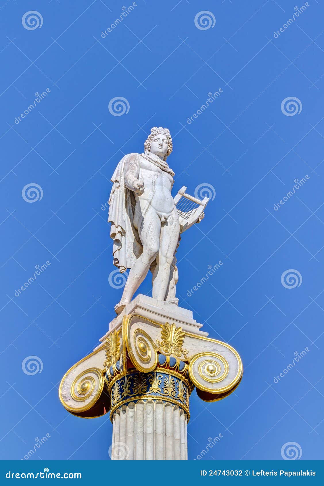 Apollo Athens Bóg Greece Statua Zdjęcie Stock - Obraz złożonej z ...