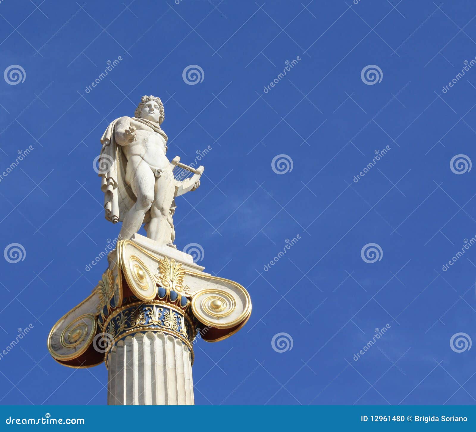 Apollo bóg słońce zdjęcie stock. Obraz złożonej z mitologia - 12961480