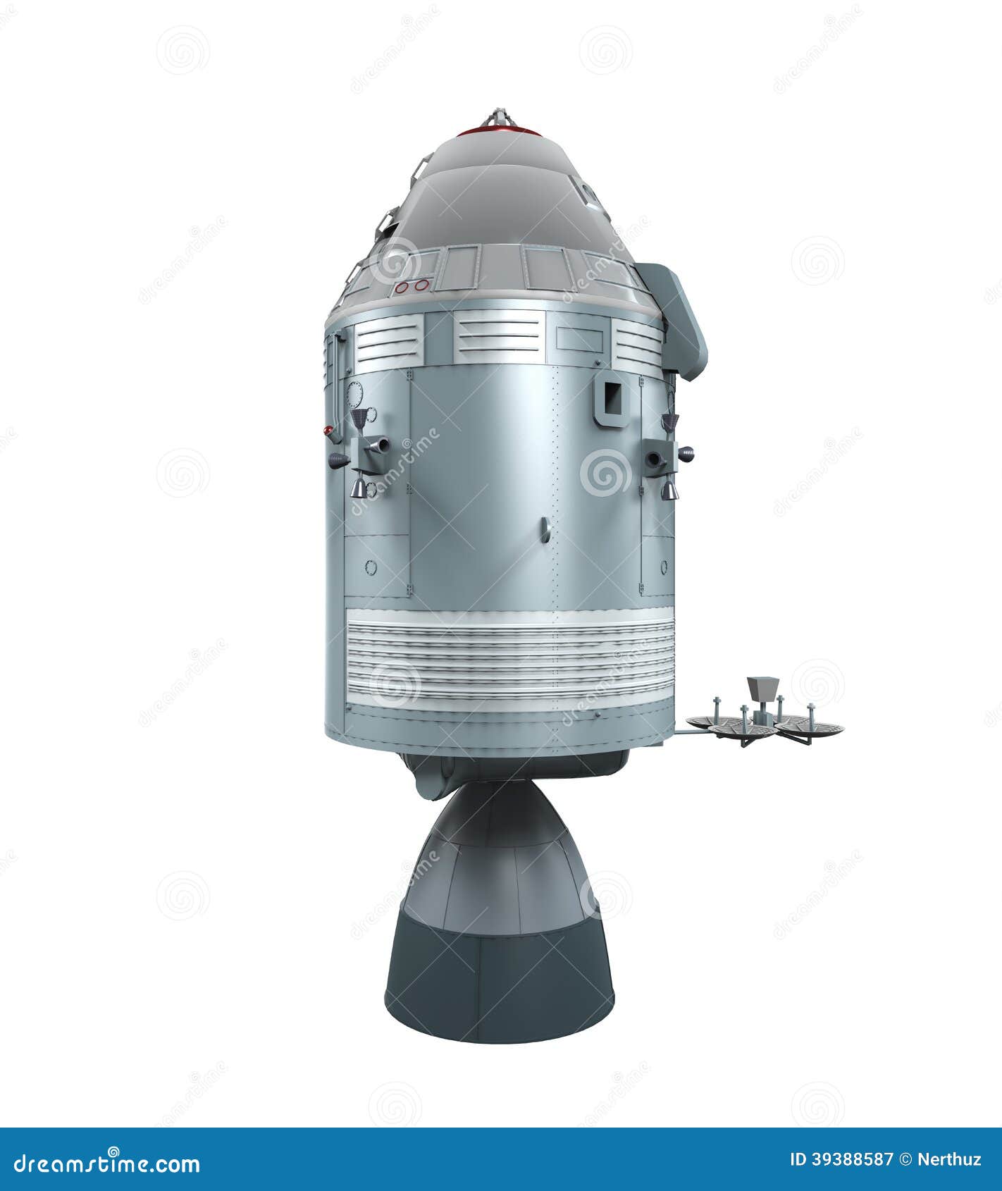 Apollo Command Service Module Stock Illustration - Illustration of ...