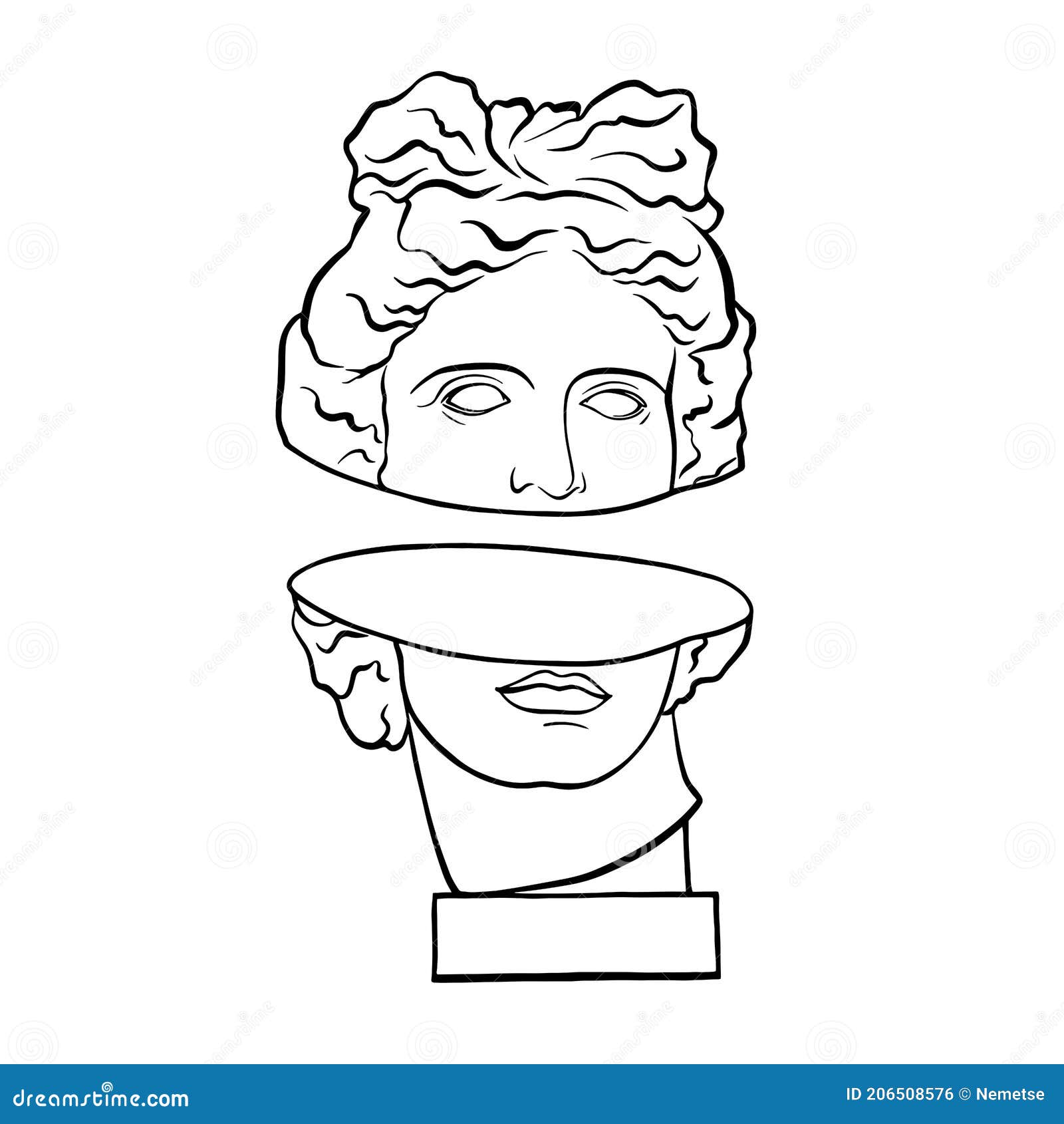 Apollo creative stock vector. Illustration of archeology - 206508576