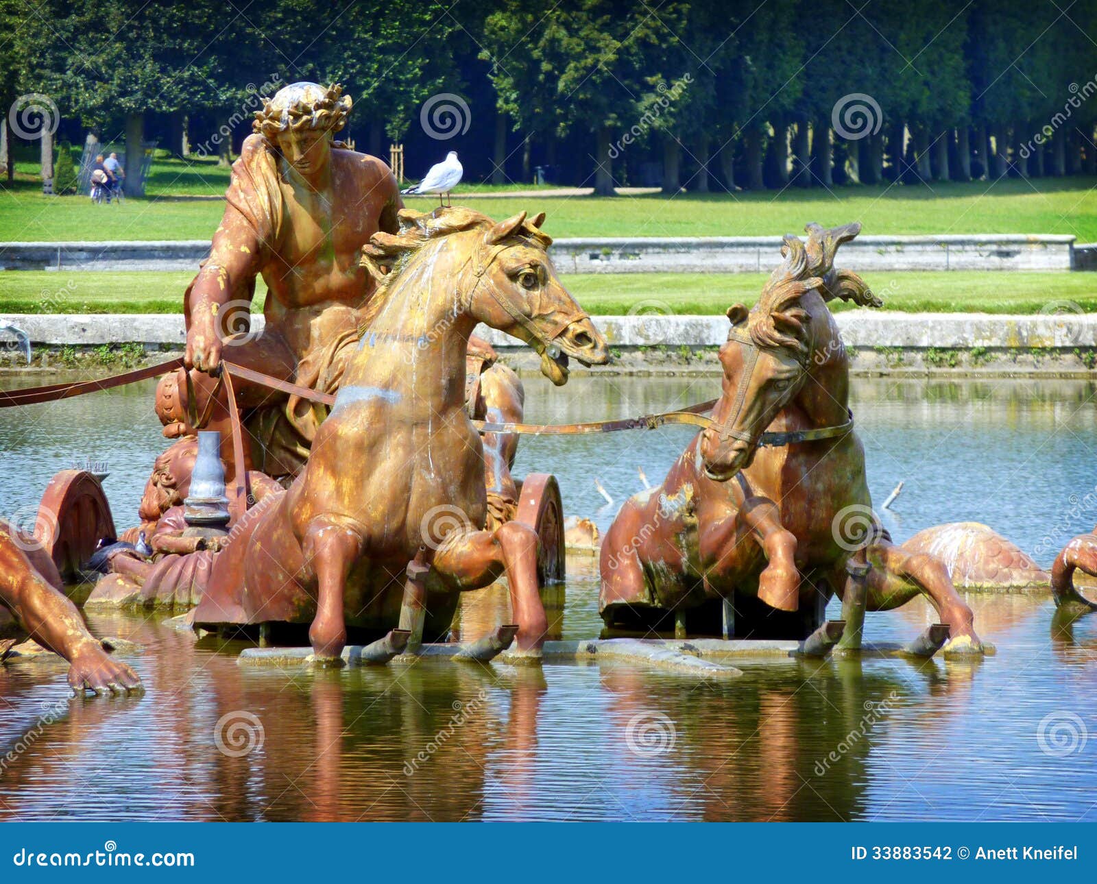 Apollo Fountain at Palace of Versailles Stock Photo - Image of ...