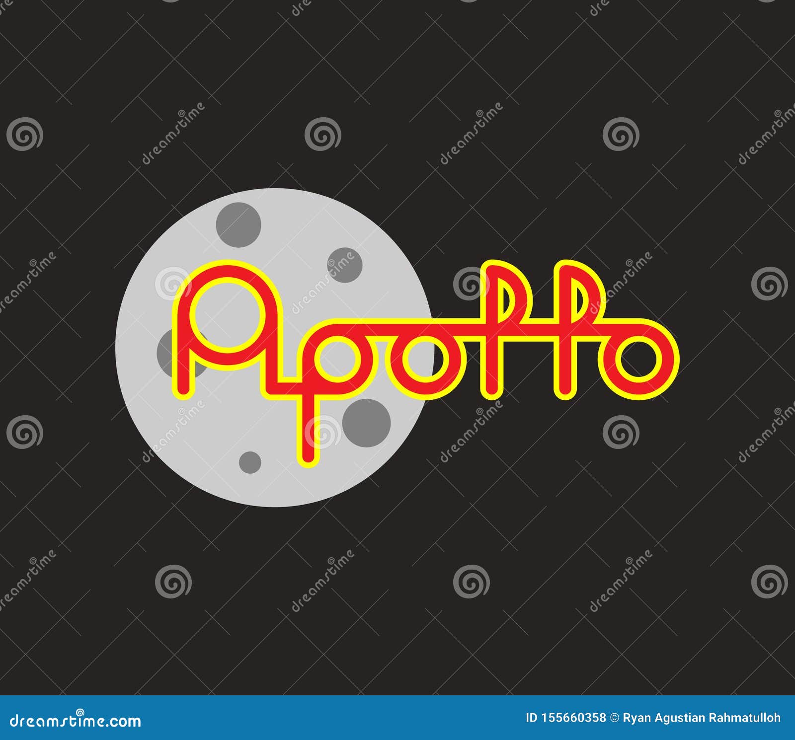 APOLLO LOGOTYPE and MOON VECTOR LOGO DESIGN BACKGROUND WALLPAPER ...