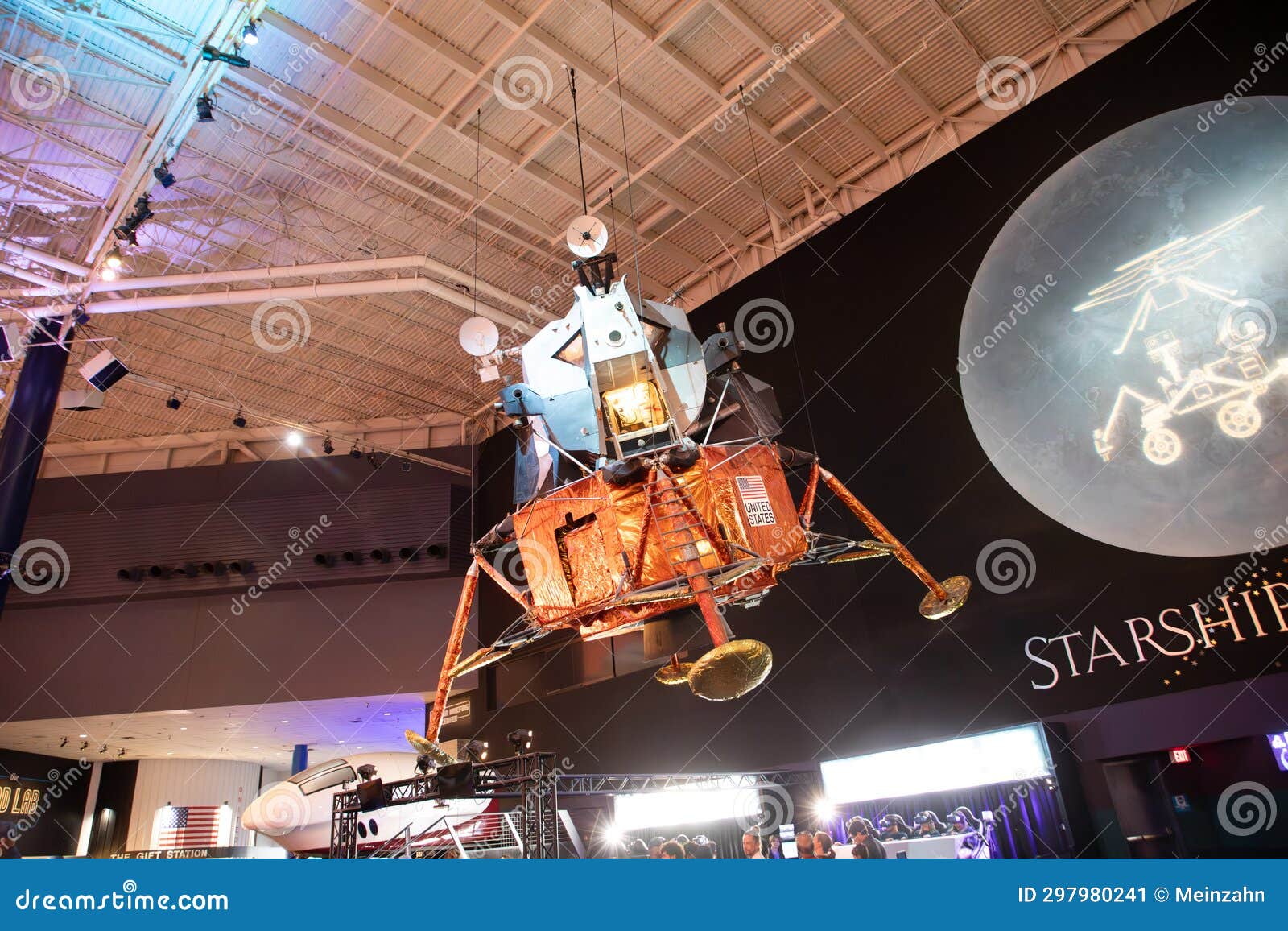 Apollo Lunar Module Inside the Houston Space Center in Houston, TX, USA ...