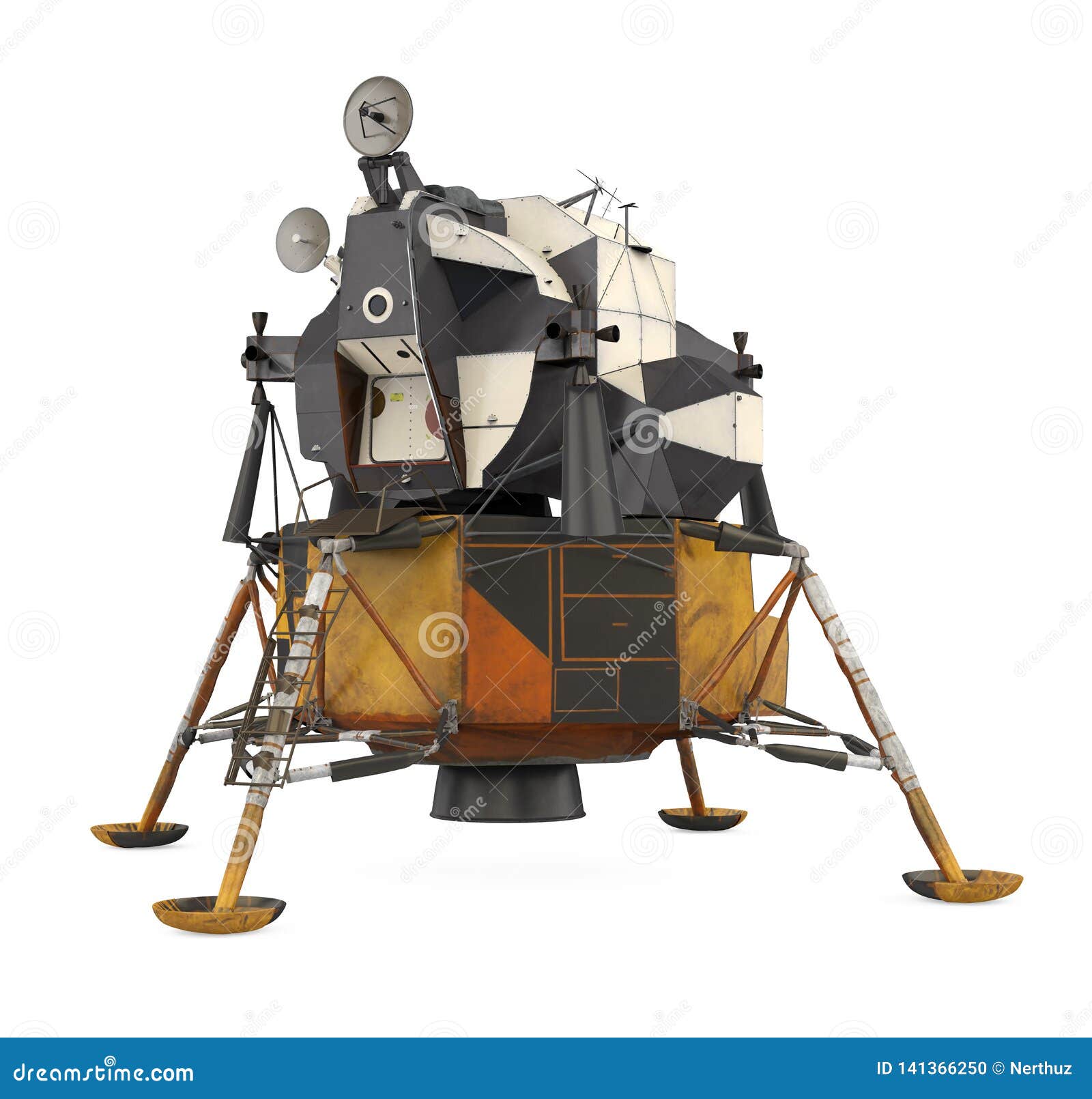 Apollo Lunar Module Isolated Stock Photography | CartoonDealer.com ...