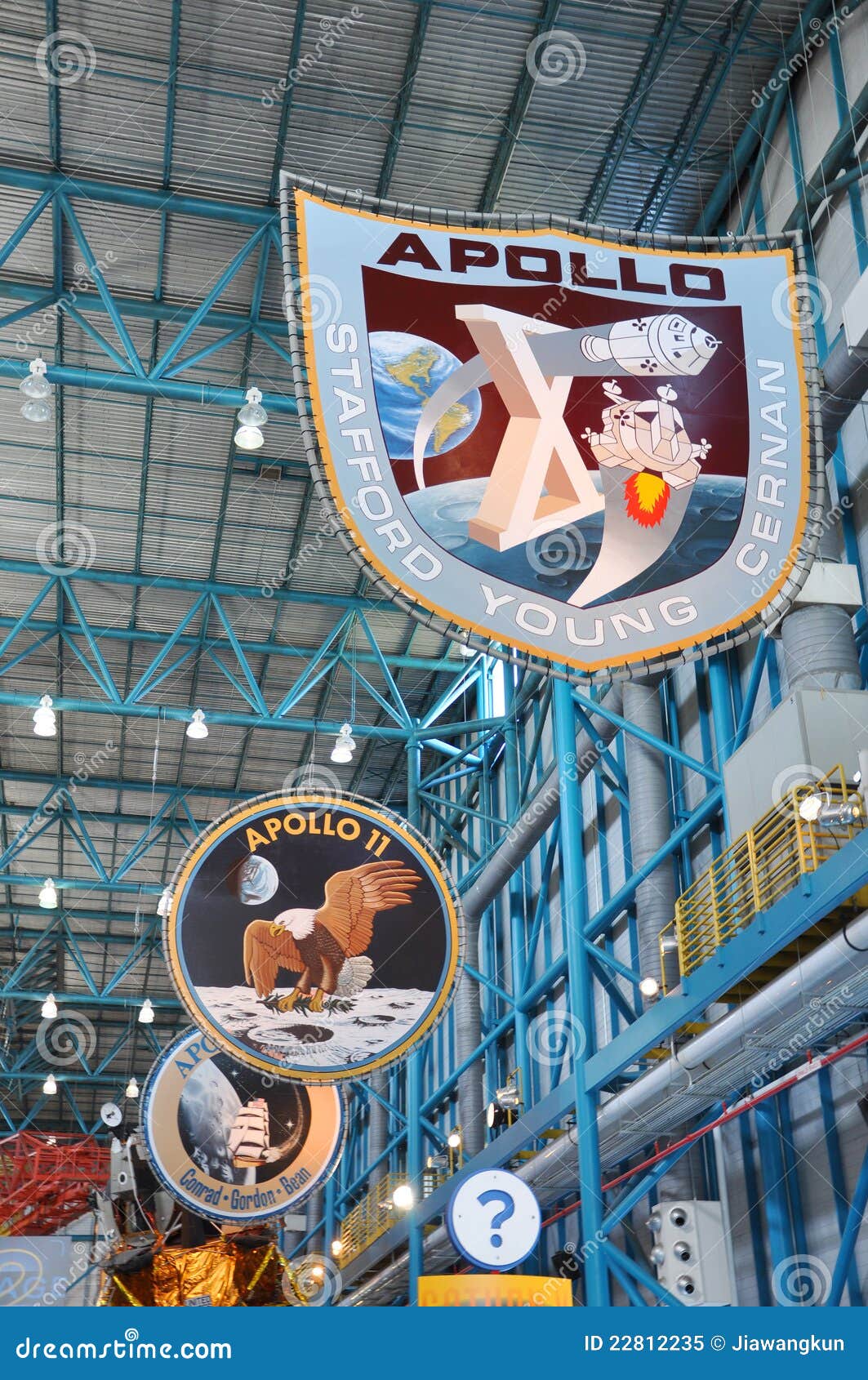 Apollo Mission Badges, Cape Canaveral, Florida Editorial Image - Image ...