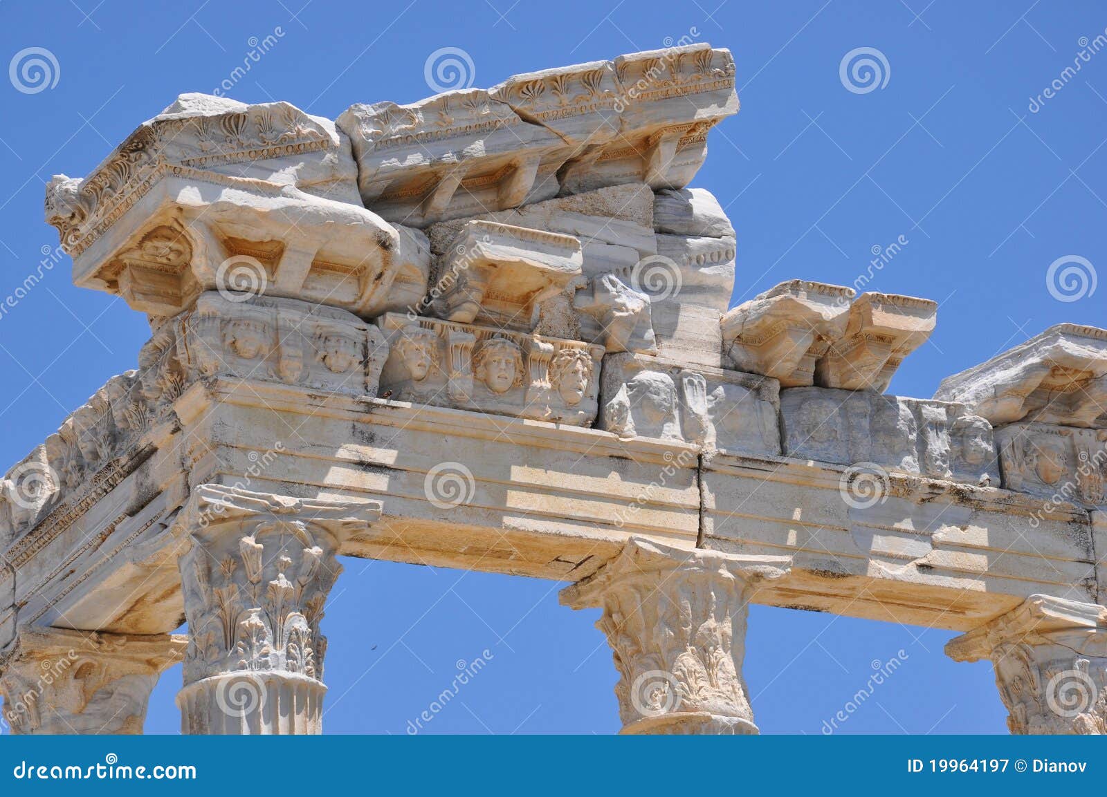 Apollo s temple stock image. Image of interest, excursion - 19964197