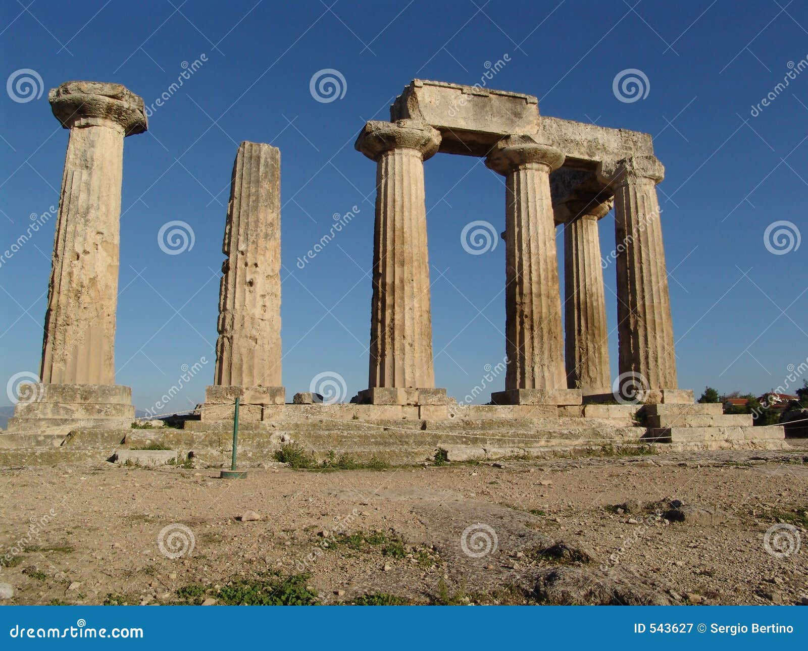 Temple of Apollo stock image. Image of columns, sunny, classic - 543627