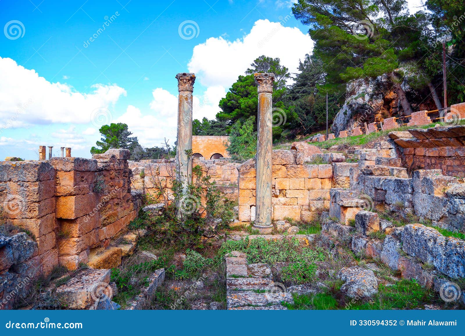 Apollo Sanctuary, Cyrene Eastern Libya Stock Photo - Image of landmark ...