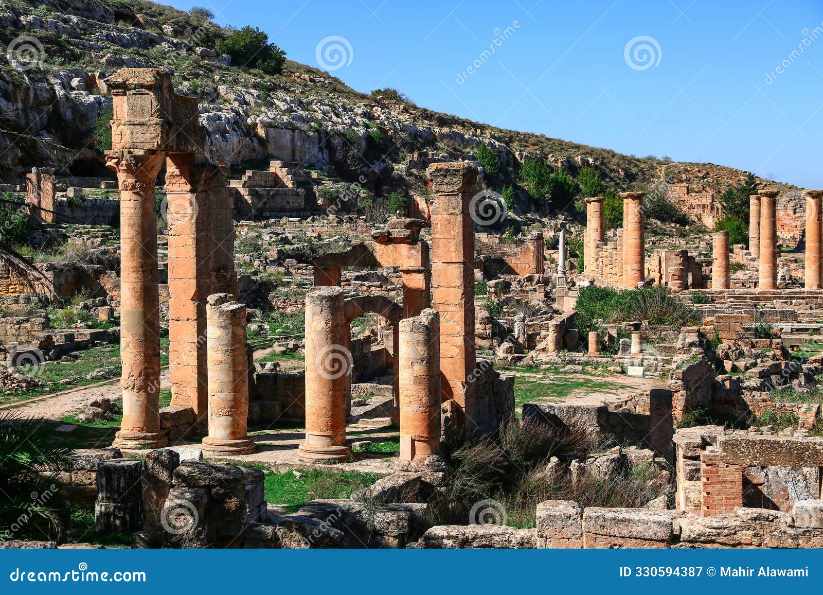 Apollo Sanctuary, Cyrene Eastern Libya Stock Image - Image of palace ...