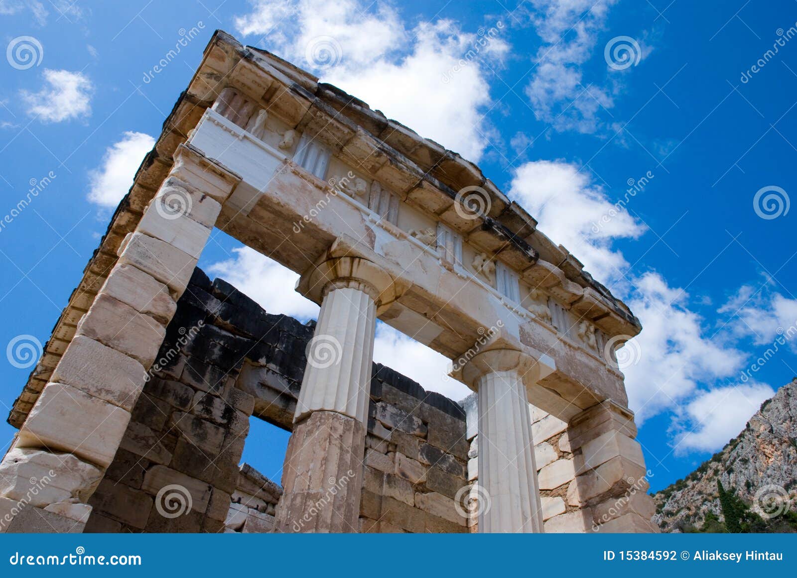 Apollo temple. stock photo. Image of design, ancient - 15384592