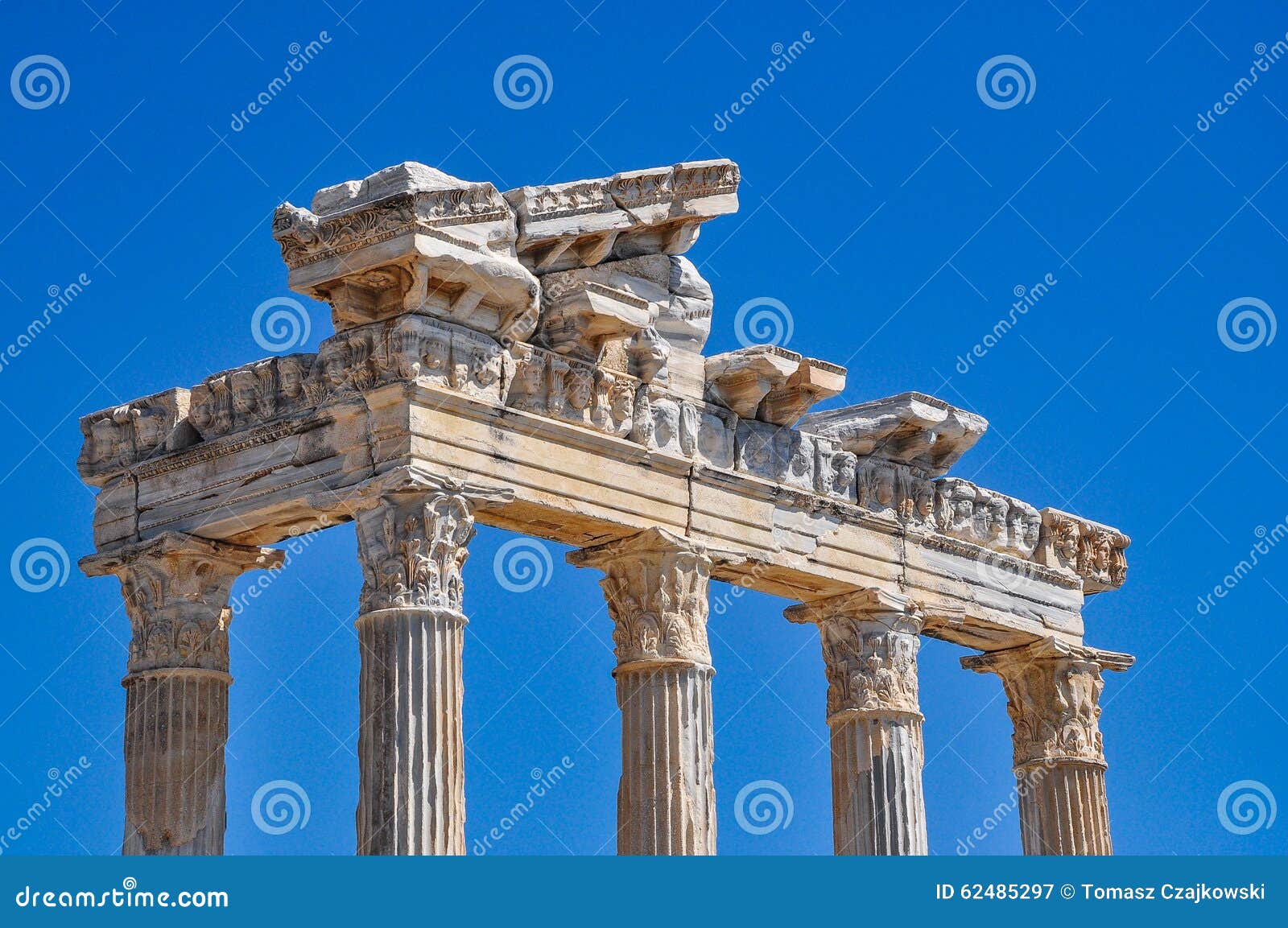Apollo Temple in Side stock image. Image of monument - 62485297