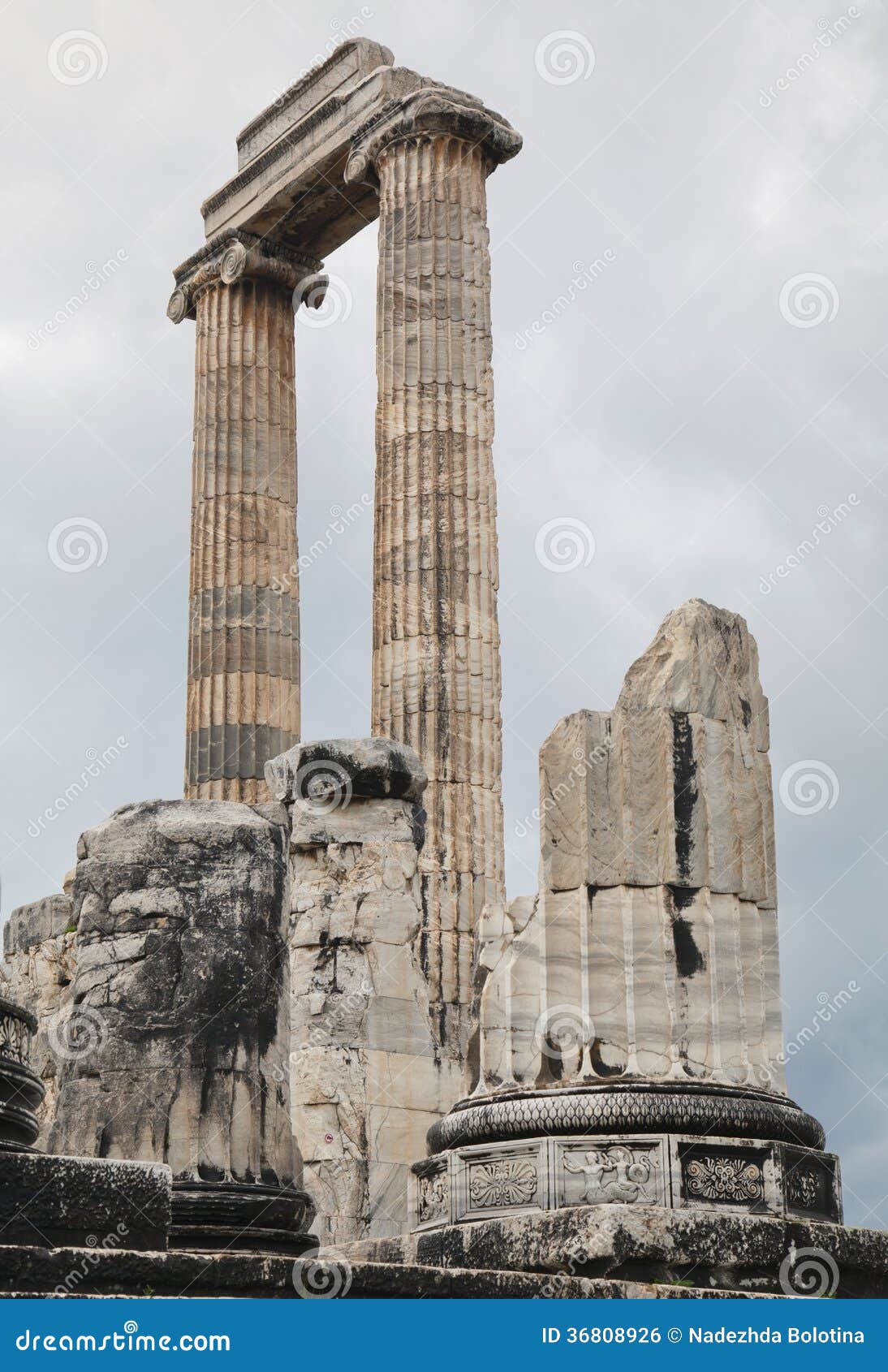 Apollo temple in Turkey stock photo. Image of middle - 36808926