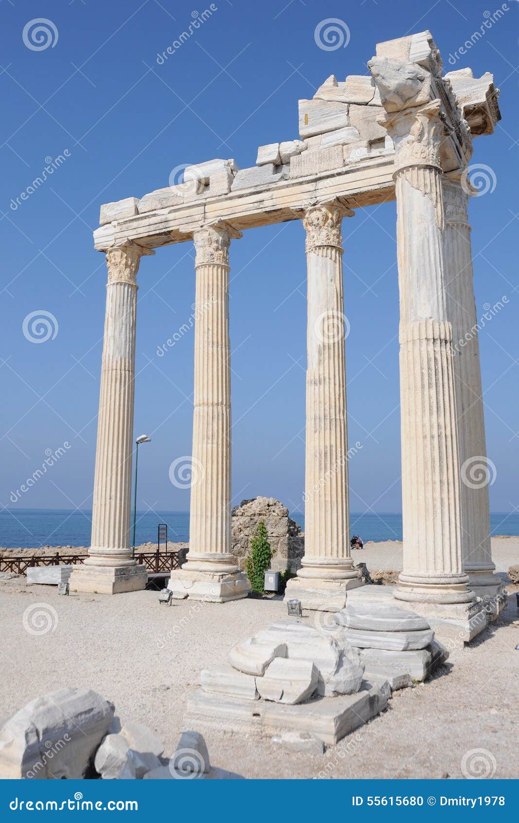 Apollo temple in Turkey stock photo. Image of antalya - 55615680