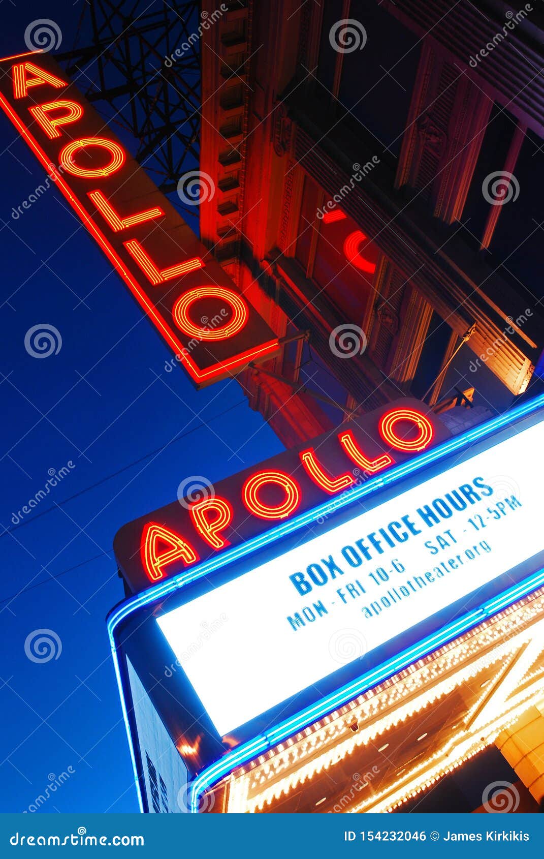 Apollo Theater Marquee editorial photo. Image of legendary - 154232046