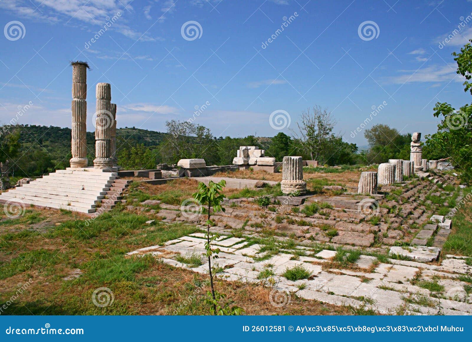 Apollon Smintheus Temple stock image. Image of assos - 26012581