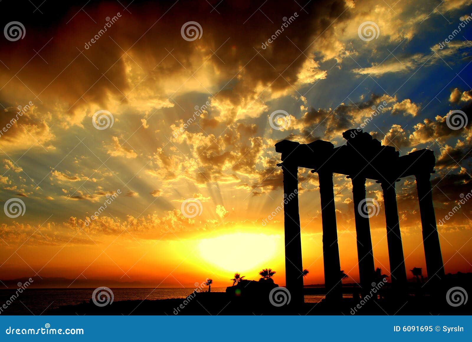 Apollon Temple in Side stock image. Image of side, apollon - 6091695