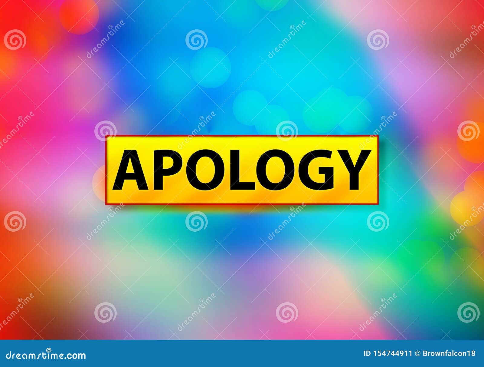 Apology Abstract Colorful Background Bokeh Design Illustration Stock ... Apology Abstract Colorful Background Bokeh Design Illustration Stock ...