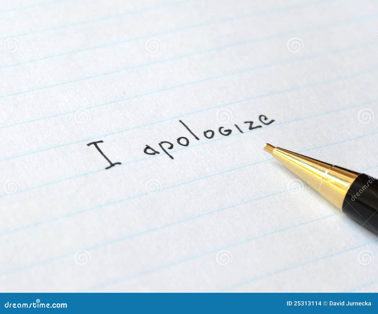 Apology letter stock photo. Image of handwriting, post - 25313114