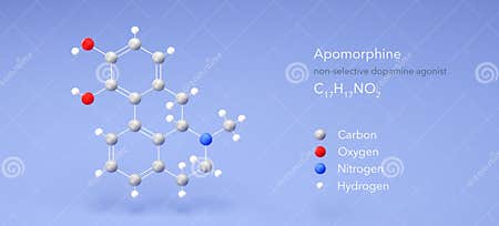 Apomorphine Molecule, Molecular Structures, Apokyn, 3d Model ...