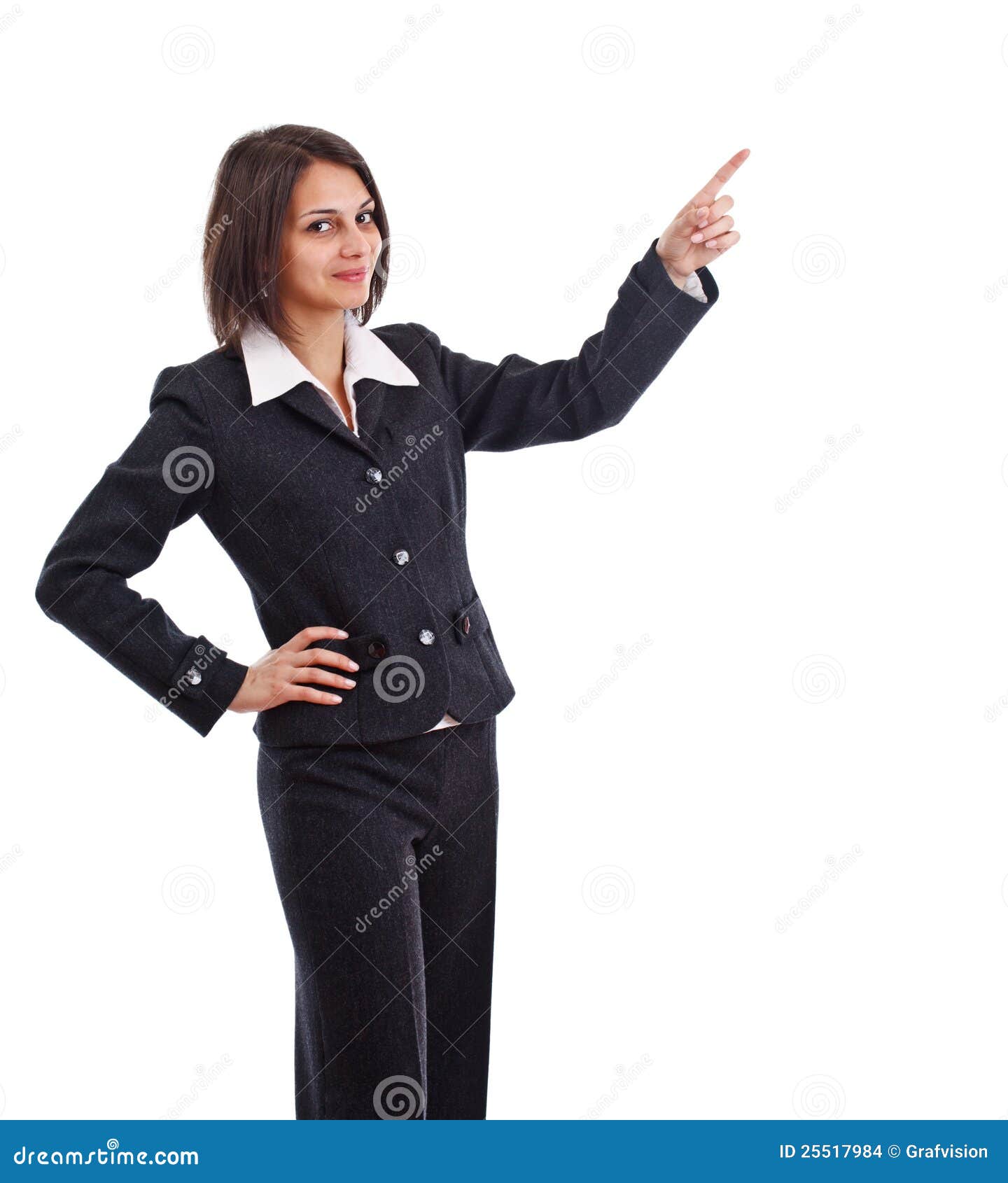 Apontar Da Mulher De Negócio Foto de Stock - Imagem de trabalhador ...