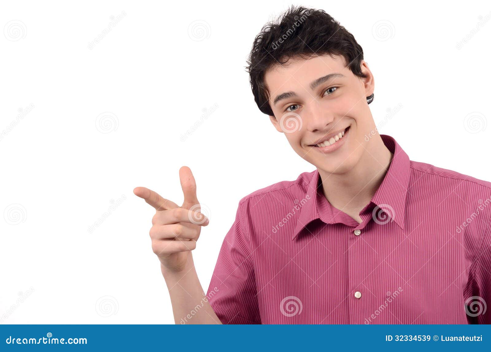 Apontar do homem. imagem de stock. Imagem de alegria - 32334539