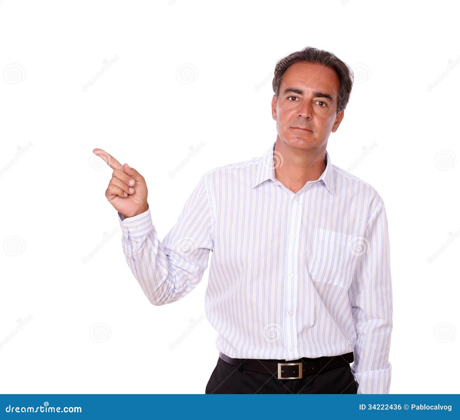 Apontar Masculino Sofisticado a Sua Direita Foto de Stock - Imagem de ...