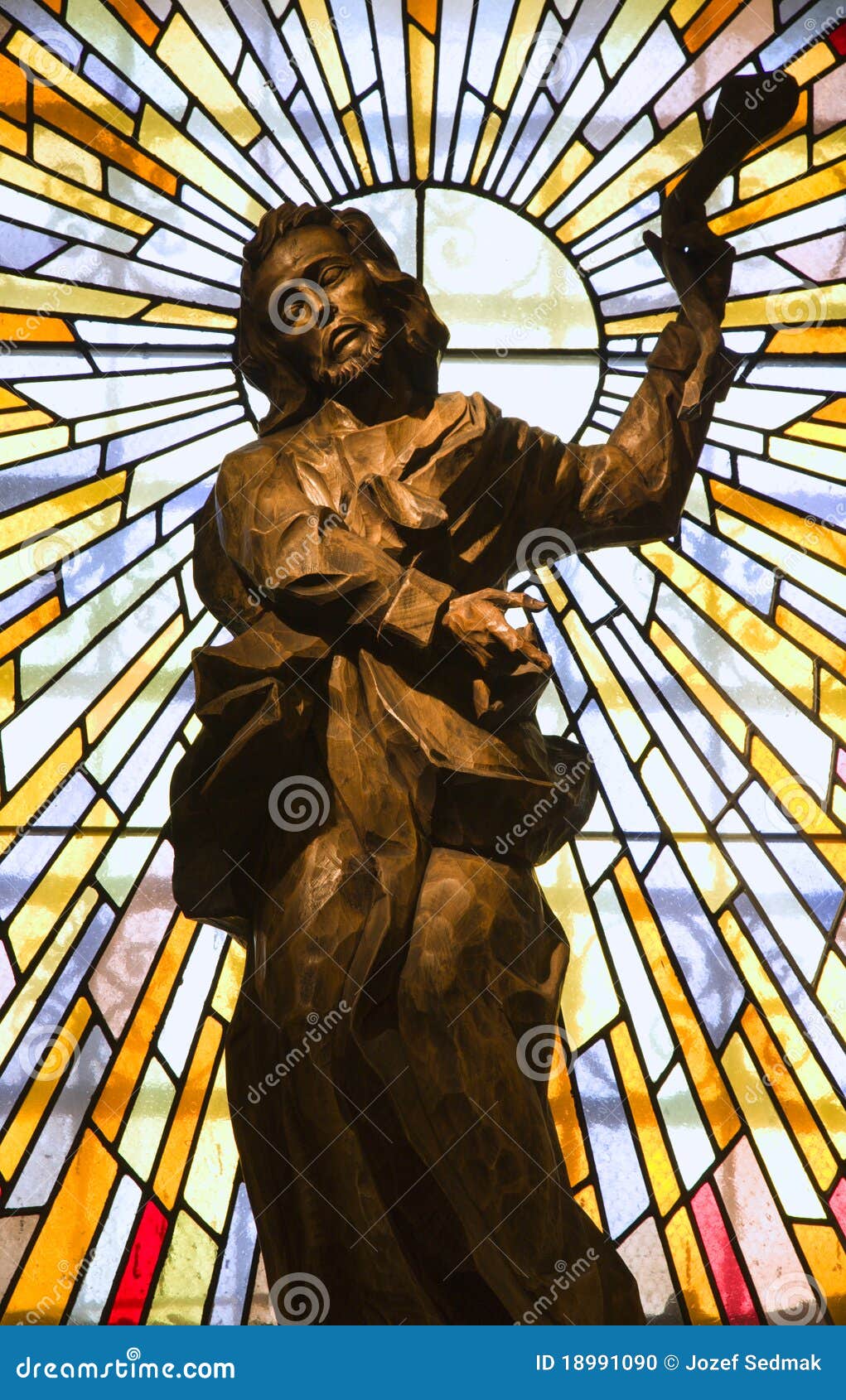Apostle Jude Thaddeus Statue Stock Photo - Image of church, carving ...