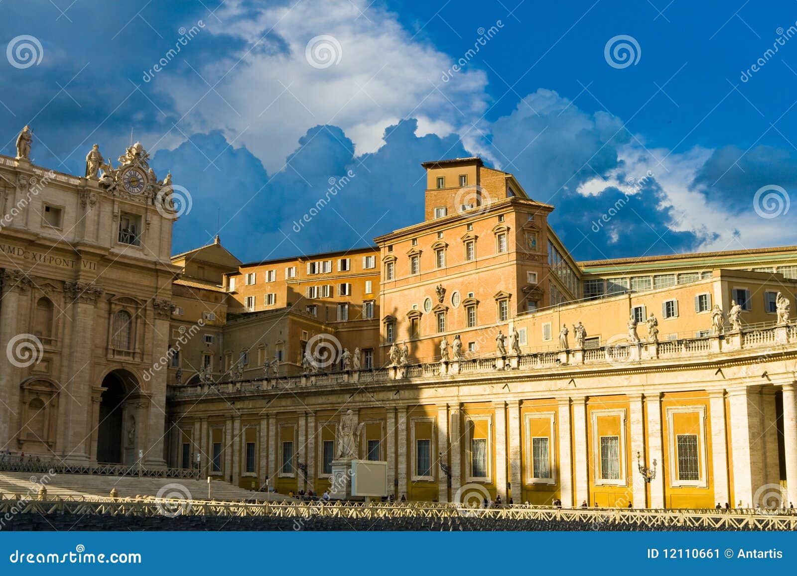 Apostolic Palace. Rome, Italy Stock Image - Image of papal, catholic ...