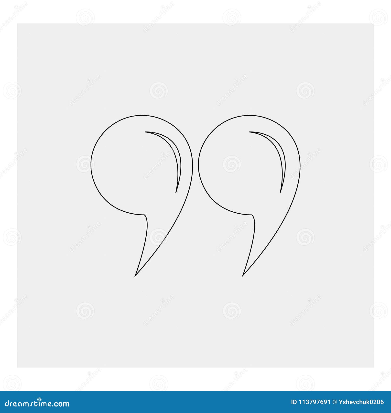 Apostrophe Icon. Gray Background. Vector Illustration. Stock Vector ...