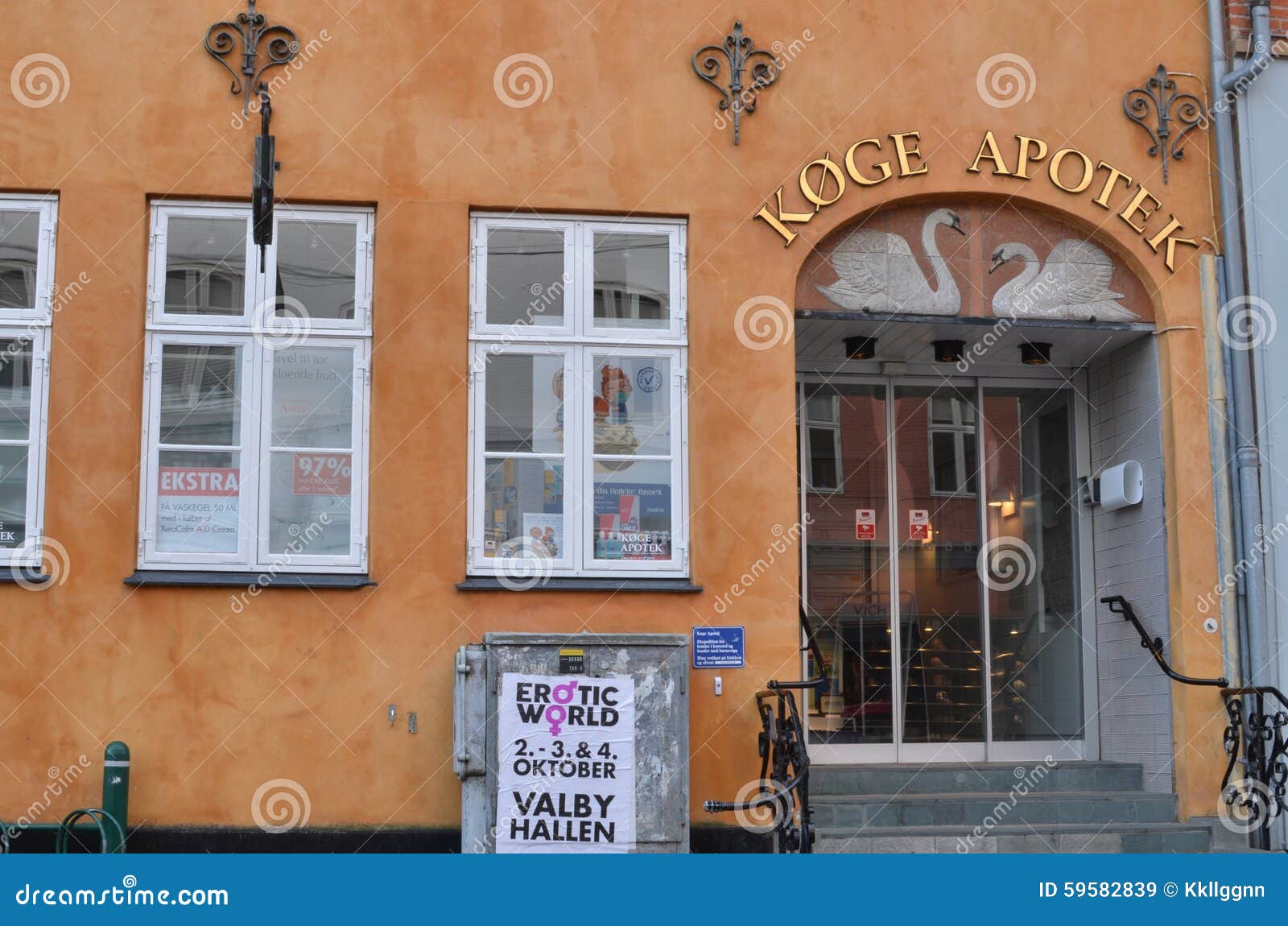 KÃ¸ge Apotek (koege Denmark) Editorial Stock Image - Image of helbrede ...