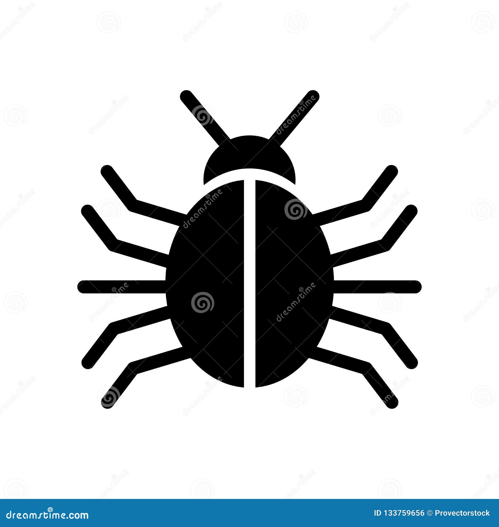 App Bug Icon Vector Sign and Symbol Isolated on White Background Stock ...