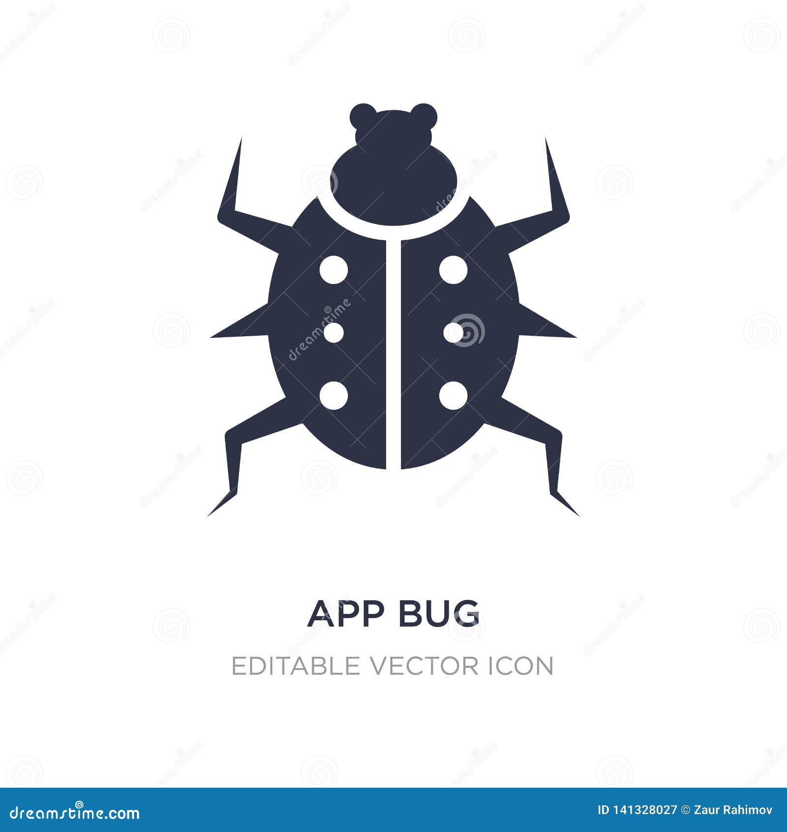 App Bug Icon on White Background. Simple Element Illustration from ...