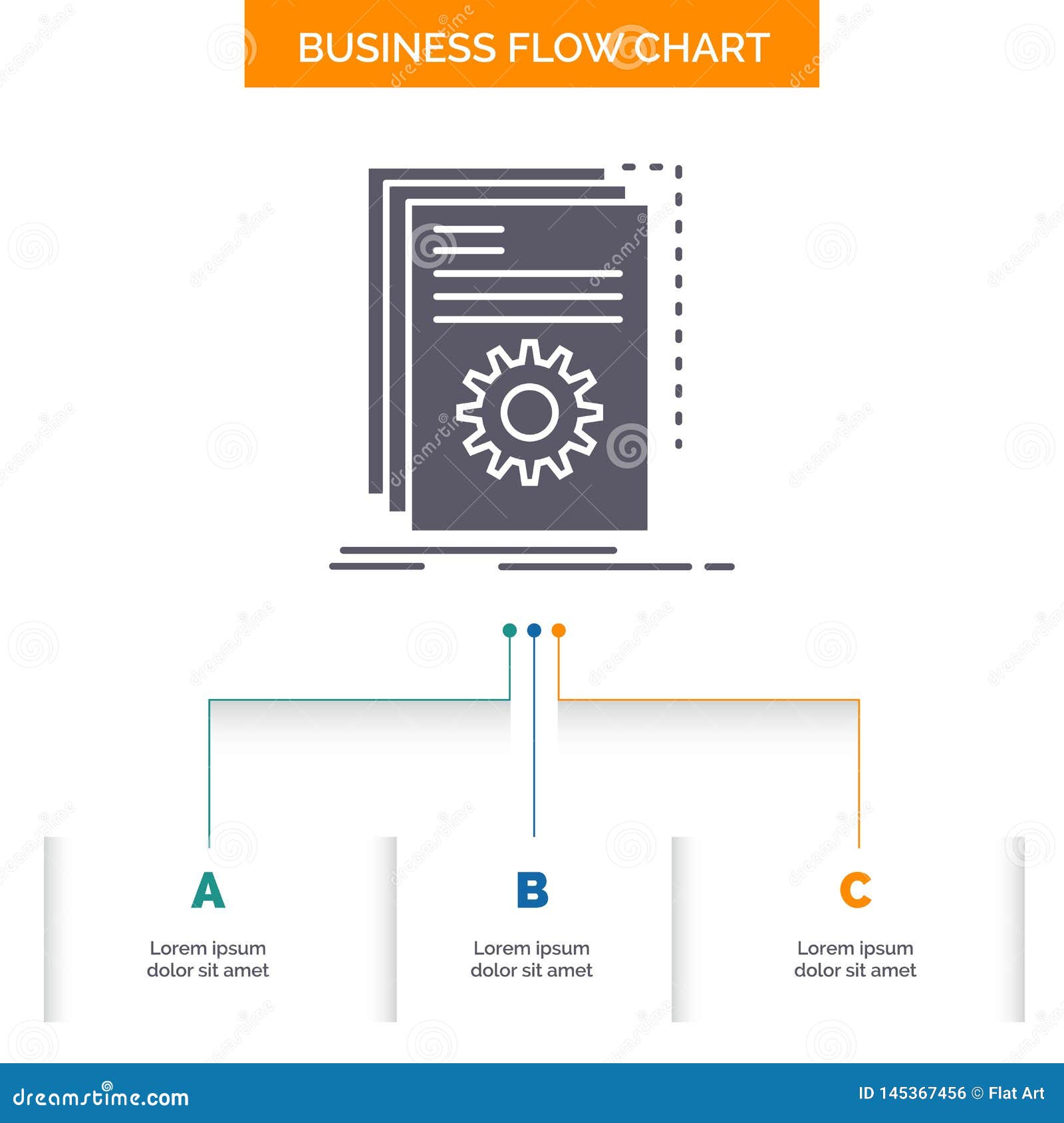 App Build Developer Program Script Business Flow Chart Design With 3 Steps Glyph Icon For