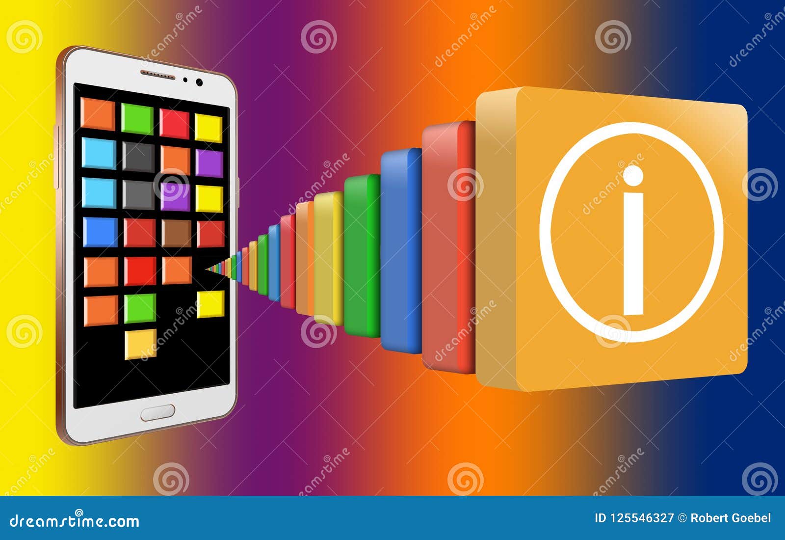 App Buttons Appear in an Exploded View of a Cell Phone. Stock ...