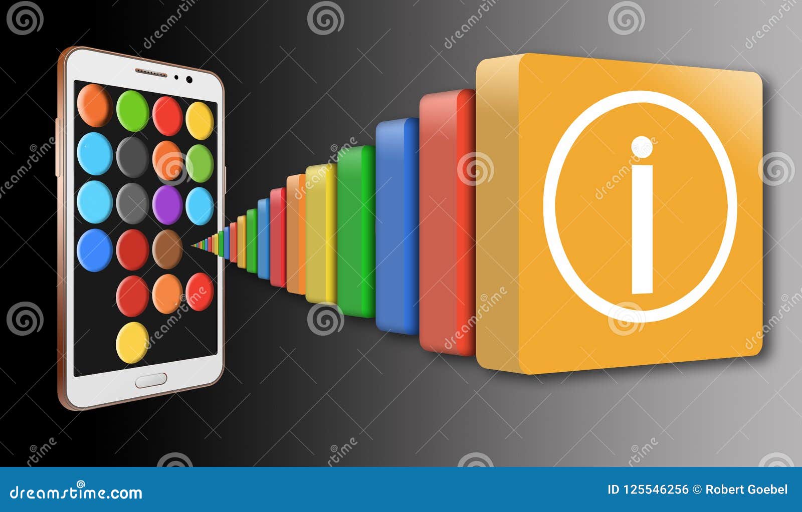 App Buttons Appear in an Exploded View of a Cell Phone. Stock ...