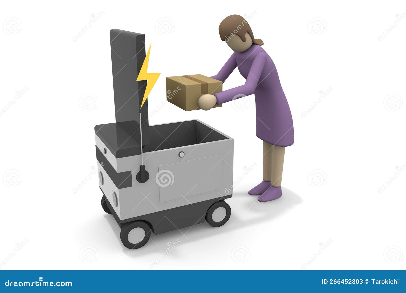 Robot Has A Check Mark. Royalty-Free Stock Photography | CartoonDealer ...