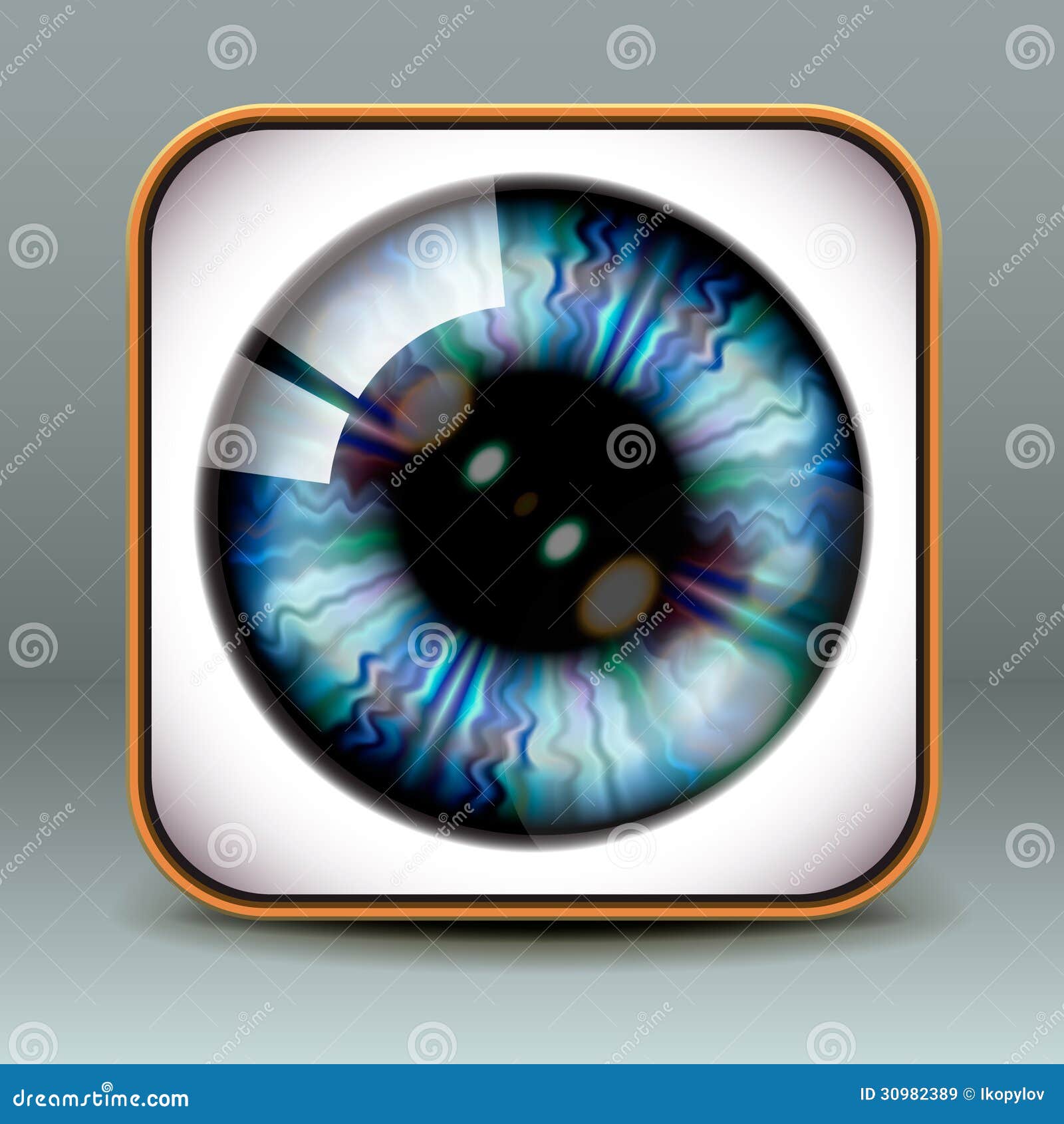 App design eye icon stock illustration. Illustration of internet - 30982389