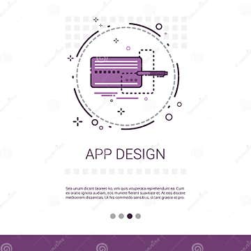 App Design Software Development Computer Programming Device Technology Banner with Copy Space ...