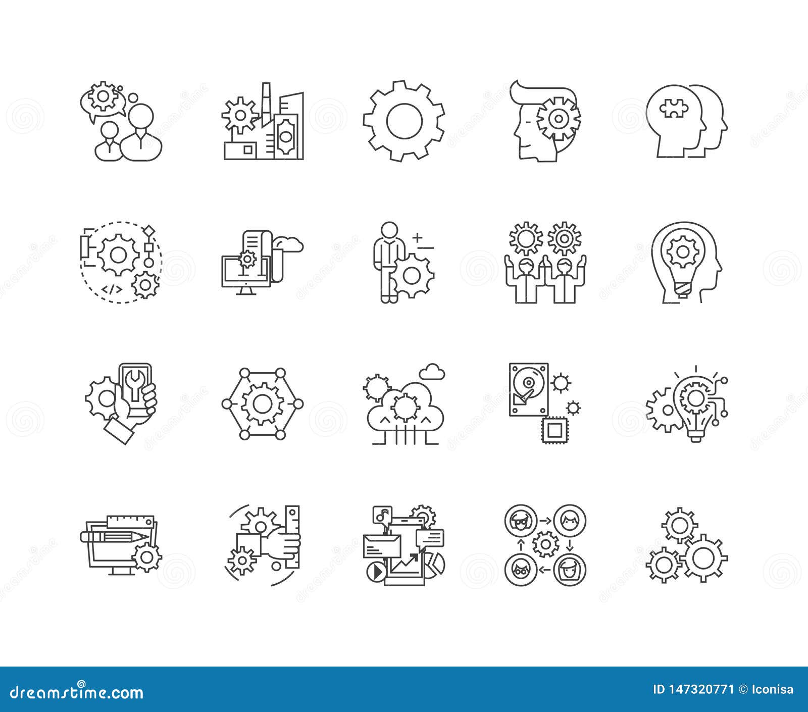 Web Developer Line Icons Collection. HTML, CSS, JavaScript, Bootstrap ...