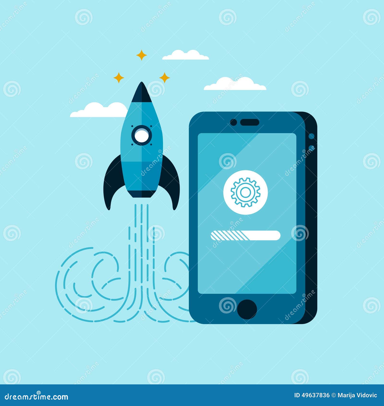 MVP Concept Banner. Minimum Viable Product. Vector Cartoon Illustration ...