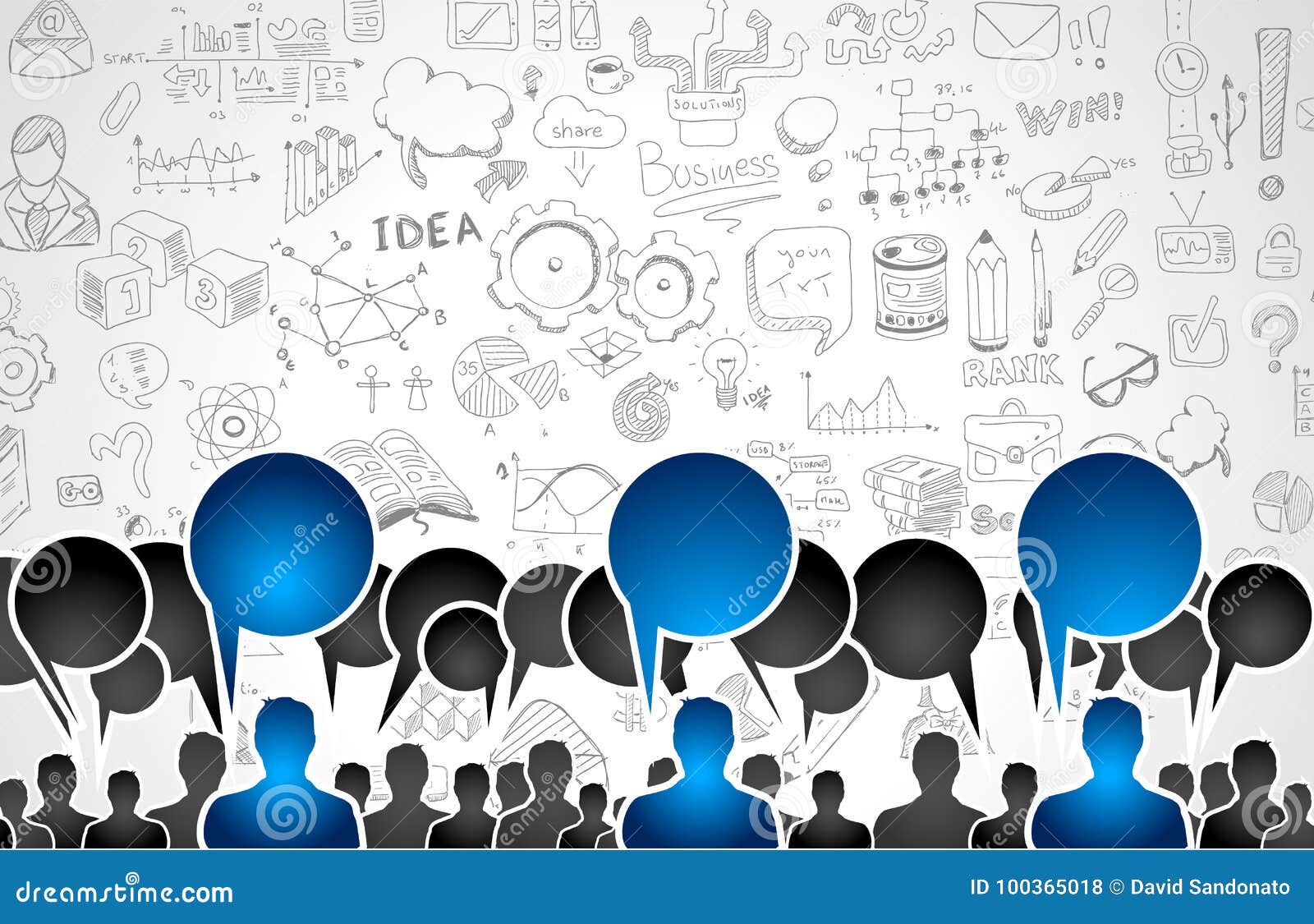 App Development Concept with Business Doodle Design Style Stock Vector ...