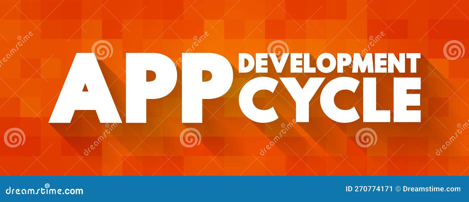 App Development Cycle Text Concept for Presentations and Reports Stock ...