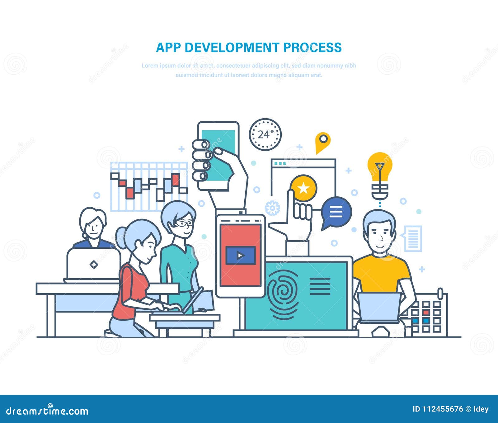 App Development Process Information Technologies Programming Coding