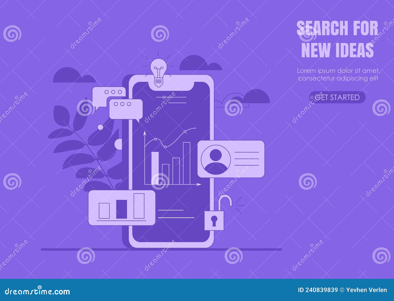 App Development and Web Design. Layered User Interfaces and Screens on ...