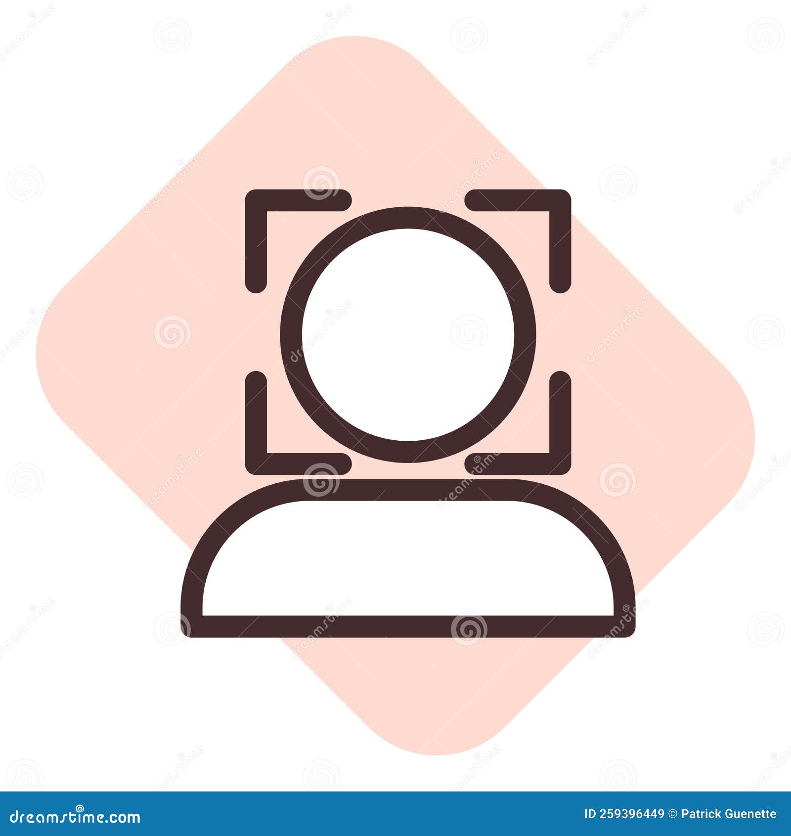 App face id, icon stock vector. Illustration of phone - 259396449