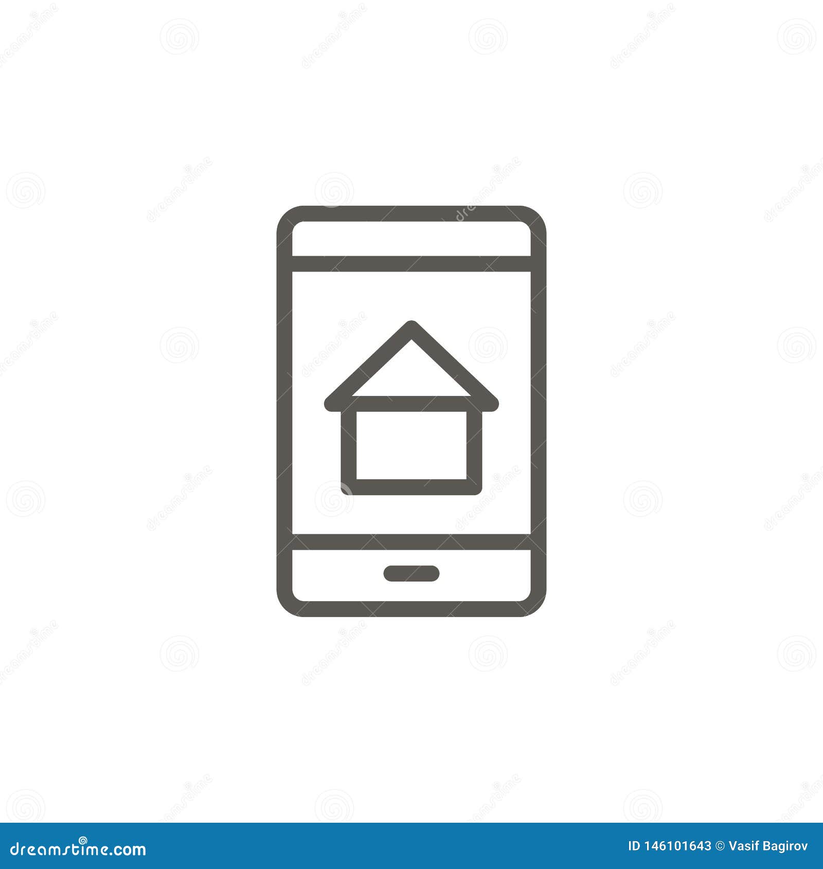 App, House, Mobile Vector Icon. Simple Element Illustration from UI ...