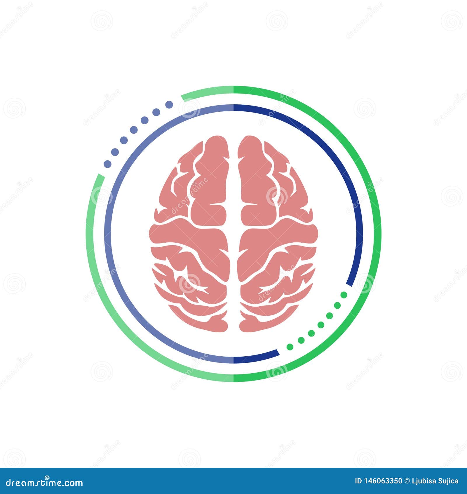 App Icon Brain, Brain Button Stock Vector - Illustration of organ ...
