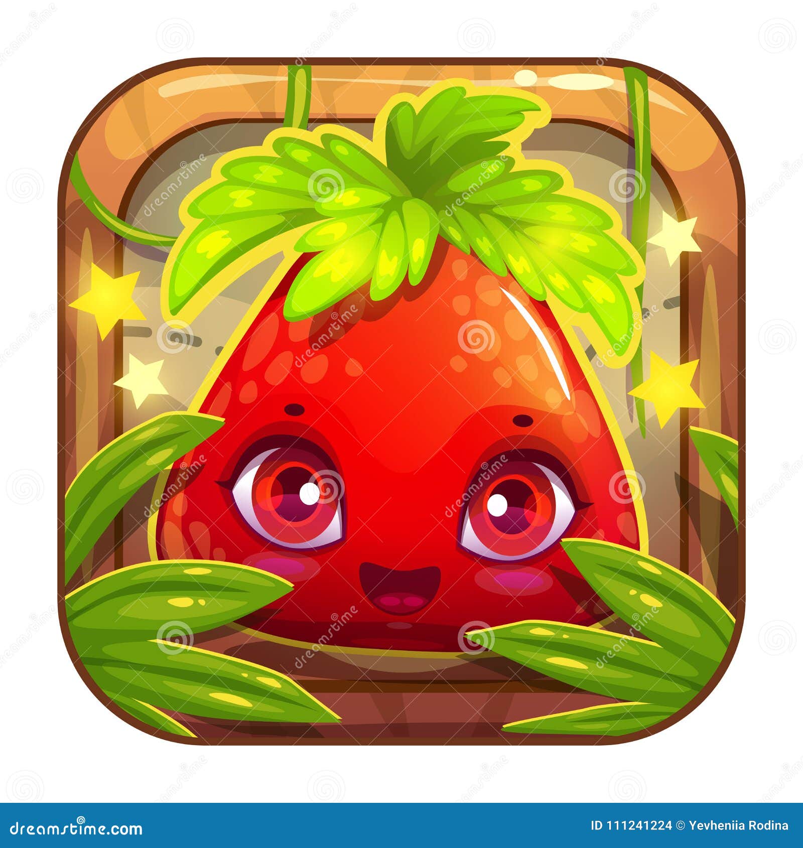 Berry Character With Eyes. White Background. Blackberry. Healthy Food ...